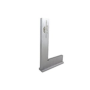 Kinex 4034-12-015 6 Inches Tall x 4 Inches Wide Try Machinist Square with Base DIN 875/1 Square to w/in 0.0007 Inches
