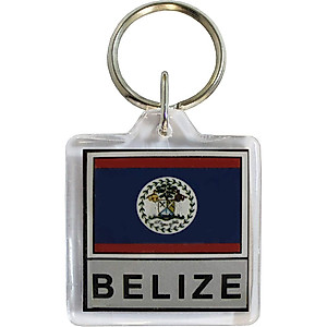 Flagline Belize - Country Lucite Key Ring