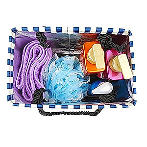 TINTON LIFE® Folding Quick Dry Shower Caddy Tote Bag with Mesh Bottom Waterproof Oxford Bath Organizer