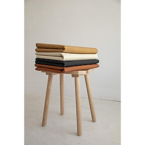 SONDER Double Sided Vegan Leather Changing Mat - Infant and Toddler Multipurpose Portable Waterproof Diaper Pad - Compact for Travel - Deluxe Diaper Changer (16" x 27", Honey Gold + Ivory)