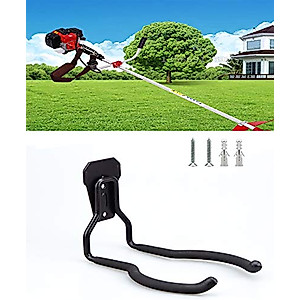 2Pcs Garden Power Tool Hanger String Trimmer Hangers, Weed Eater Wall Mount, String Trimmer Hanger Garage, Weedeater Hanger Garage, Perfect for Garage Tool Organizers and Storage, No Trimmer