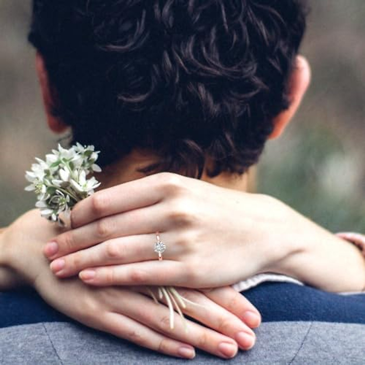 Clara Pucci 1.50 ct Round Cut Solitaire Moissanite Engagement Wedding Bridal Promise Anniversary Ring in 18K Rose Gold Size 3.5