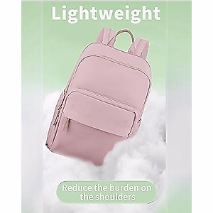Laptop Backpack Women Teacher Backpack Work Computer Backpack with Laptop Compartment College Waterproof Anti Theft Backpack Casual Daypack Business Travel Backpack for Women Carry On Bag Pink