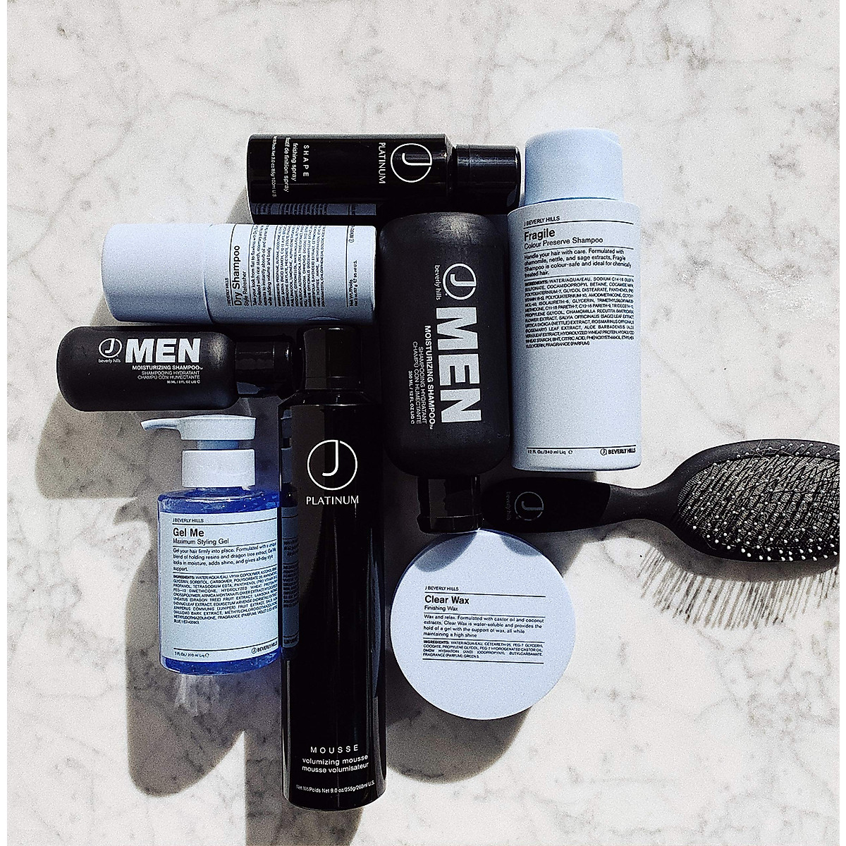 J Beverly Hills Men's Moisturizing Shampoo with Anti Dandruff Aloe Vera, 12 Oz