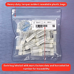 Globe Scientific CryoClear 3015-50 Polypropylene Barcoded Cryogenic Vial, 5mL Capacity, Sterile, External Threads, Attached Screwcap with Molded O-Ring, Round Bottom, Self-Standing (Case of 50)