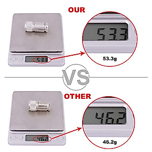 XRDS -RF N Male Connectors Clamp Plug Attach Adapter 50 ohm Rf Coaxial Connector for LMR400 /KMR400 Cable Belden 9913 RG8 Cable Pack of 2 Pieces