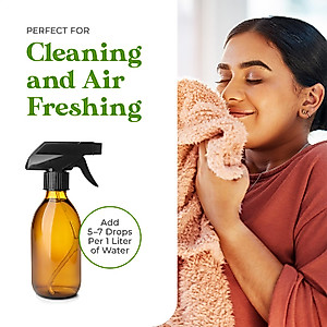 Sun Essential Oils - Peppermint 4oz Bottle for Diffuser, Humidifier, Aromatherapy, Personal & Home Care - Therapeutic Grade Peppermint Essential Oil - Peppermint Fragrance Oil for Candle Making