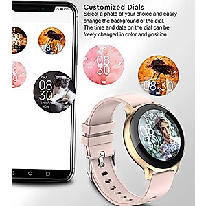 Yihou Smart Watch (Make/Answer Call) Fitness Tracker Waterproof Pedometer Step Counter Smart Watch with Text and Call Sport Smart Watch for Android Phones Compatible iPhone Smartwatch for Women Men