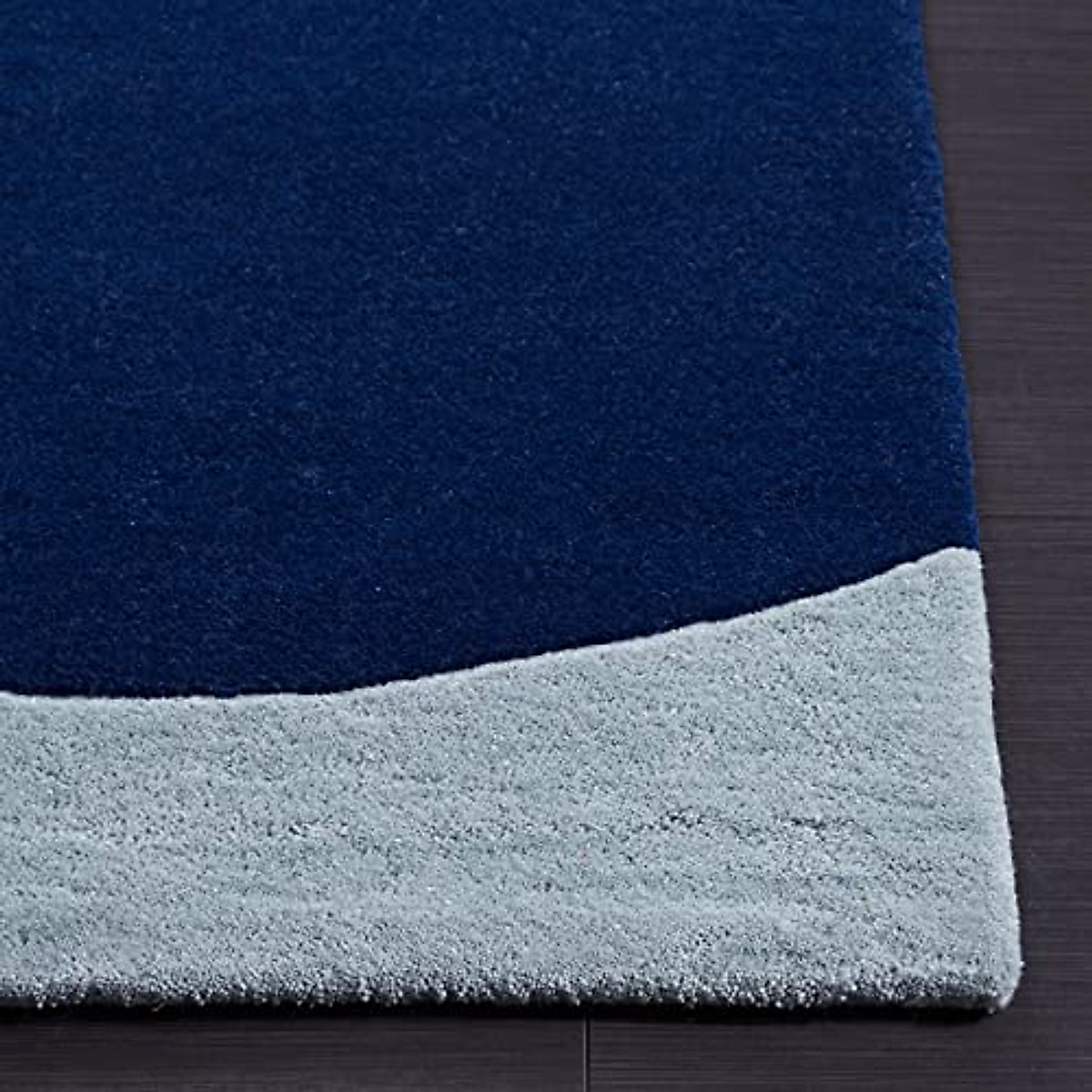 Safavieh Fifth Avenue Collection 8' x 10' Blue/Ivory FTV140M Handmade Mid-Century Modern Abstract Wool Area Rug