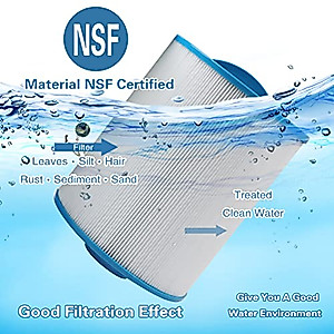 ROLFILLT 6CH-502 Replaces Artesian Spa Filter,Compatible with Pleatco PAS50SV-F2M, Filbur FC-0311，PAS502SV, PAS502SV-M, PAS50, Master Deluxe M60506, Excel XLS-604 Hot Tub Filter. 1 Pack
