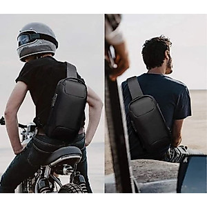 USB Charging Sport Sling Anti-theft Shoulder Bag, Anti Theft Sling Bag, Waterproof Shoulder Backpack, Sports Crossbody Bag