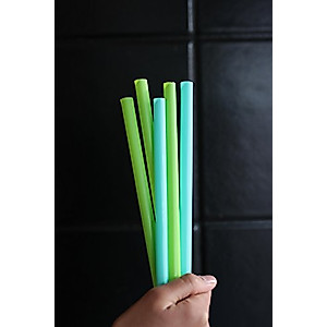 Karat C9060s 9" Boba Straws(10mm Diameter), Poly-Wrapped, Assorted Solid Colors (Case of 1600)