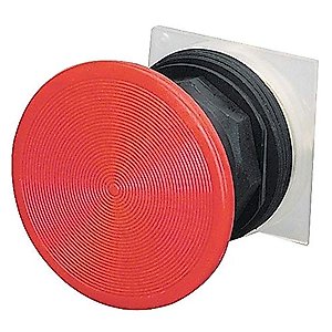 Schneider Electric 30mm Plastic Mushroom Head, Non-Illuminated, Red, 138 Dia - 9001K92R