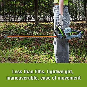 WORKPRO 20V Cordless Hedge Trimmer, 20" Dual Action Blades Electric Gardening Trimmer, 2.0Ah Battery 1 Hour Quick Charger Included, Great Garden Gifts