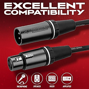 Cableworks By Gator Cases Composer Series Deluxe 100 Foot XLR Microphone Cable, (GCWC-XLR-100)