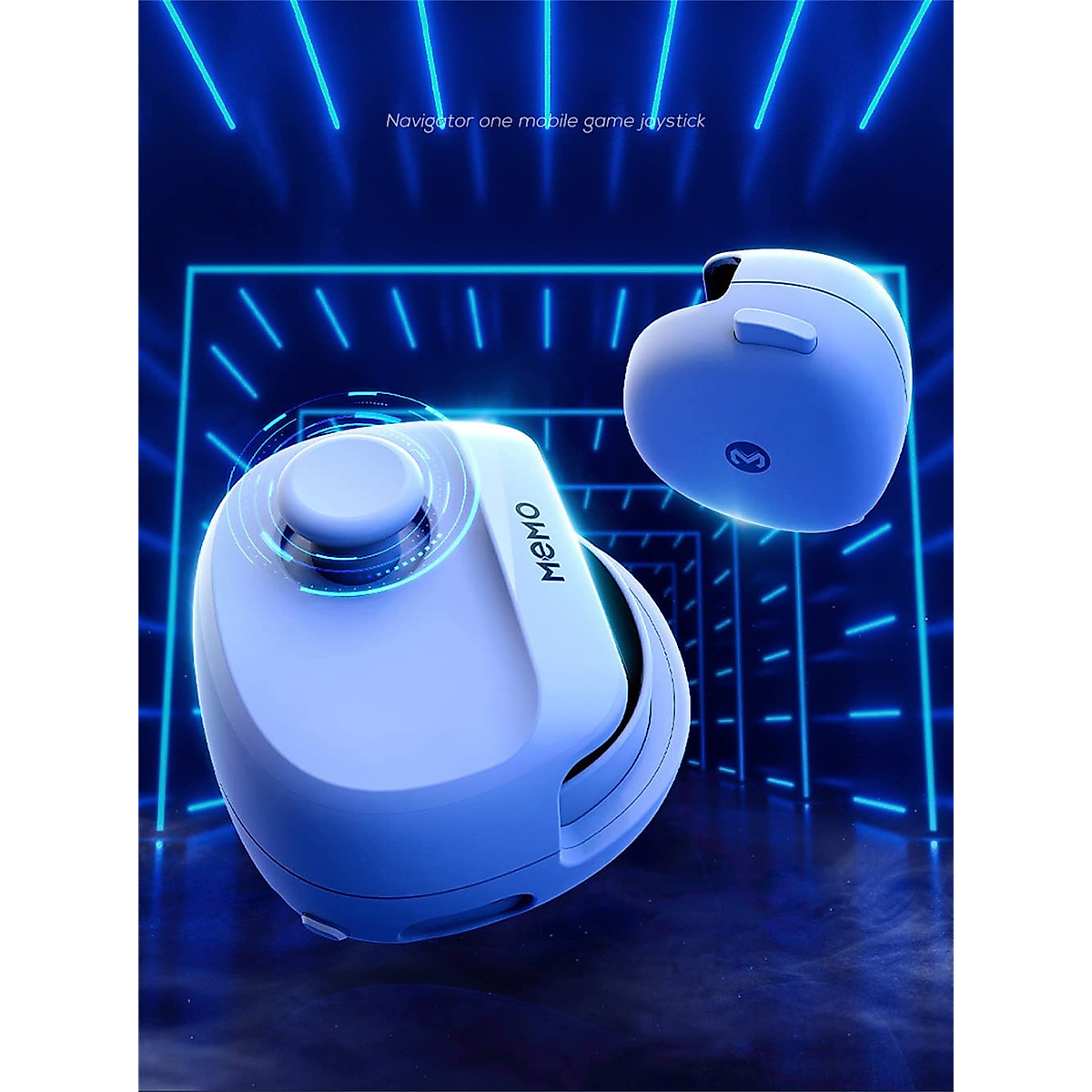 PUOX Mobile Game Controller Joystick, Call of Duty Mobile Game, Bluetooth Connection, Plug and Play, Single Joystick and Single Button Design, Suitable for Mobile Phone, Tablet Gamepad