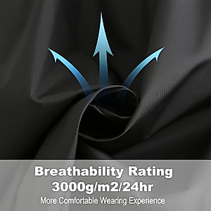 Ourcan Rain Suits for Men Waterproof Rain Gear Breathable Rain Coats Hooded Rain Jacket Pants