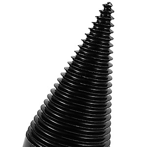 JEUIHAU 2 Pack 42 mm Firewood Log Splitter Drill Bit, Hex Shank Wood Splitter Drill bit, Portable Heavy Duty Drill Screw Cone Driver for Cutting Hickory, Oak, Sycamore, Walnut