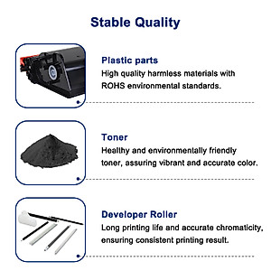 Toner Bank Compatible Toner Cartridge Replacement for Brother TN850 TN-850 TN820 TN-820 TN 850 820 HL-L6200DW MFC-L5700DW MFC-L5850DW HL-L5200DW MFC-L5900DW MFC-L6800DW Printer Black Ink 4-Pack