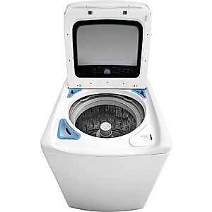 Frigidaire FFTW4120SW 4.1 cu. ft. High Efficiency Top Load Washer, 12 wash cycles, Quick Wash, Delicate, Hand Wash, Active Wear, Heavy Duty, Stainless Steel Drum, in White