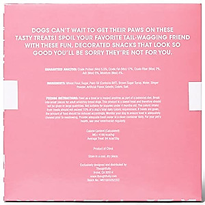 Thoughtfully Pets, Boy and Girl Dog Birthday Cookies Gift Set, Includes Hand Decorated Dog Biscuits for Dog's Birthday, Pack of 8