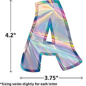 Teacher Created Resources Iridescent Funtastic 4" Letters Combo Pack (TCR8708)