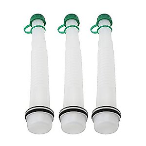 Jacksking Gas Spouts, 3 Sets of Replacement Gas Can Fuel Spout Cap Kit Garden Industrial Machinery Refuel Tool Gas Can Spout Gas Can Nozzle Assembly- Update Your Old Can(1L)