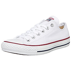 Converse Unisex Chuck Taylor All Star Low Top Optical White Sneakers - 5 B(M) US Women / 3 D(M) US Men