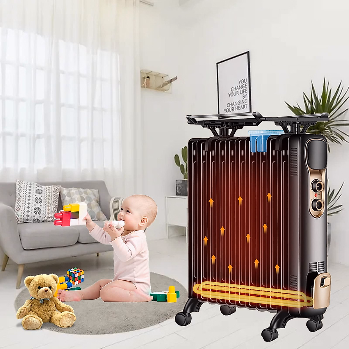 Kitchen Sink Faucet for Bar Farmhouse Commercial, Brass Pull Out Smart Sensor Touch Kitchen Faucet, Sensor Kitchen Water Tap, Sink Hot Cold Mixer Crane, Shower & Column Mode (Color : Gold)