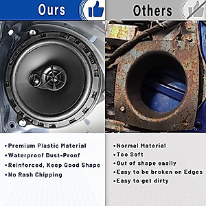 NuIth 6.5 inch Door Speaker Adapter Bracket for Nissan Altima Frontier NV Titan 2002-2019, Infiniti FX35 G35 G37 Q45 2002-2013 Mount Aftermarket Car Speaker Spacer Ring