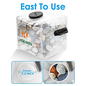 𝟐𝐏𝐜𝐬 𝐔𝐩𝐠𝐫𝐚𝐝𝐞𝐝 Pool Ladder Weights - Universal Pool Steps Weights for Above Ground Pools, Fillable Pool Weights for Ladders SandBags Container for Swimming Entry Systems