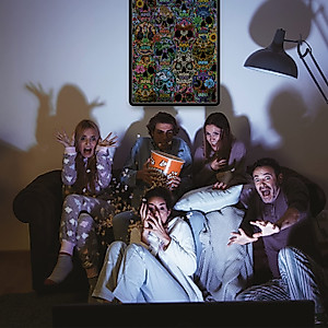 TAOZI&LIZHI Jigsaw Puzzles for Adults 1000 Piece, Halloween Puzzle Picture Family Decorations, Day of The Dead (Sugar Skulls), Party Supplies Unique Christmas Birthday Gifts for Kids and Teenagers