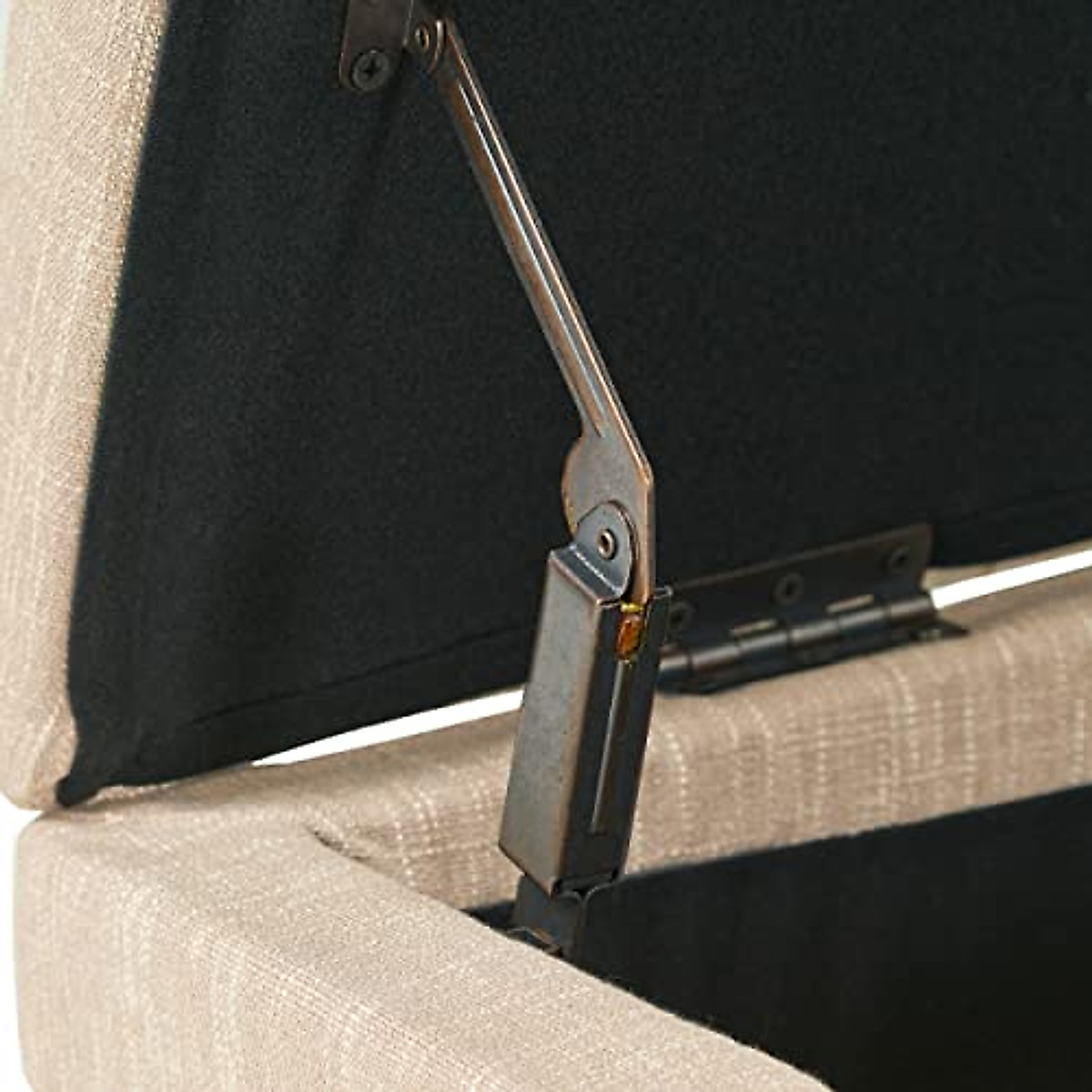 Christopher Knight Home Glouser Fabric Storage Ottoman, Sand