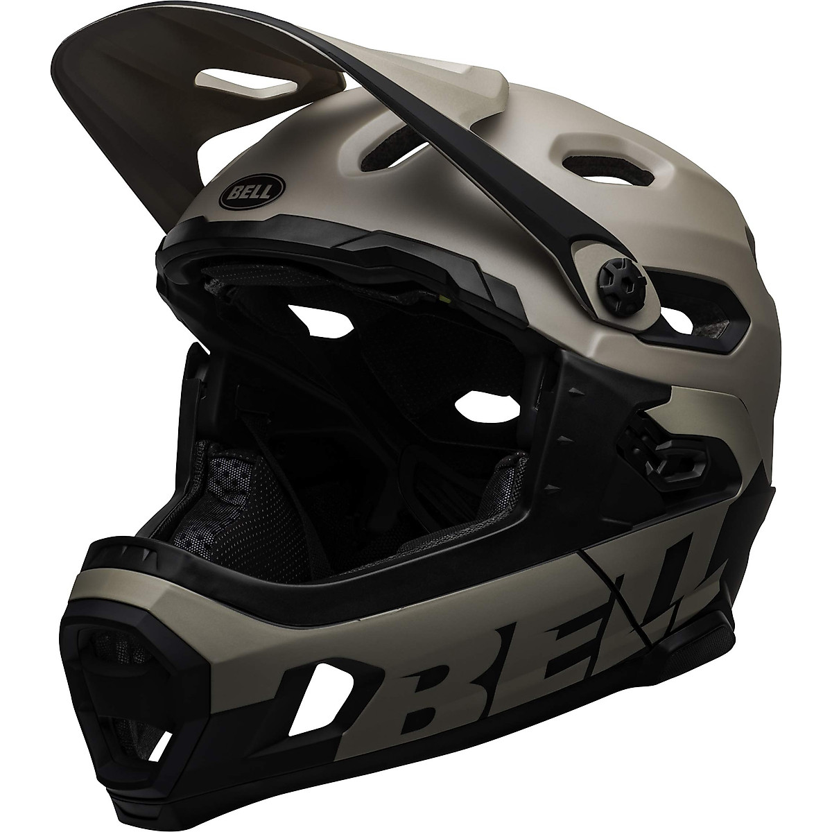 Bell Super DH MIPS Adult Mountain Bike Helmet - Matte/Gloss Sand/Black (2022), Large (58-62 cm)