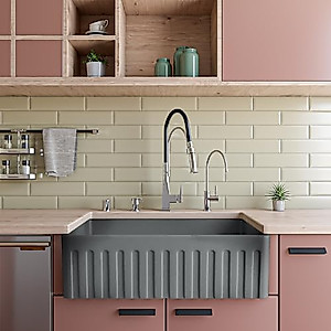 ALFI brand ABCO3320SB Kitchen Sink, Concrete