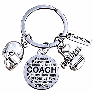 Kit's Kiss Football Coach Keychain Football Coach Gift Football Keychain Football Player Football Lover I Love Football Football Helmet Key Ring Football Gift