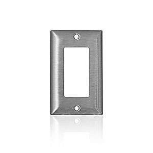 C-Series 1-Gang Decora/Plus/Gfci Wallplate, Type 302/304 Stainless steel