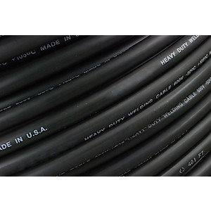 TEMCo INDUSTRIAL WC0181-100' (50' Blk, 50' Red) 2 Gauge AWG Welding Lead & Car Battery Cable Copper Wire Black + RED | Made in USA