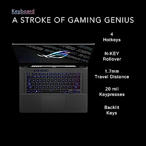 ASUS 2022 ROG Zephyrus G15 15.6" 240Hz QHD Gaming Laptop, AMD Ryzen 9 6900HS, 40GB DDR5 RAM, 1TB PCIe SSD, GeForce RTX 3080 8GB, Backlit Keyboard, HD Webcam, Win 11 Pro, Gray,32GB USB Business Card