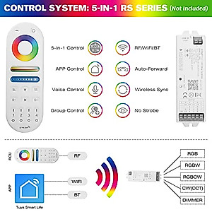 HUSUKU RS8 RGB 15000LM Underwater Marine Light for Boat, 7 Inch, 93LED DC 12V, All-metal body, IP68, Color Change LED Boat Light for Yacht Boat Transom Fishing Dock Pontoon