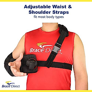 Brace Direct Shoulder Immobilizer with Abduction Sling for Injury Support for Posterior Capsule, Dislocations, Rotator Cuff, Subluxation, & Post Surgery