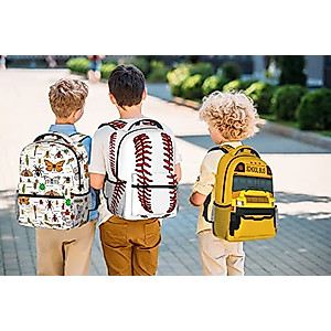 Insect School Computer Backpacks Book Bag For Boys Girls Travel Hiking Camping Daypack