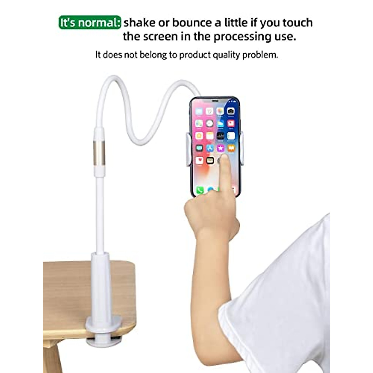 Cell Phone Holder, BENKS Universal Flexible Long Arms Mobile Phone Holder Desktop Bed Lazy Bracket Mobile Stand Support All Mobiles, for Bedroom, Kitchen, Office, Bathroom Etc(Supreme in 900mm Length)