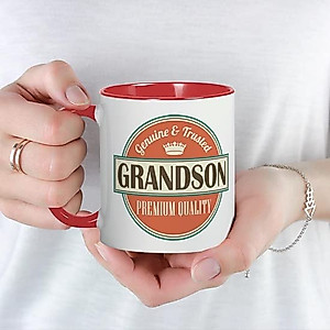 CafePress Grandson Mug Ceramic Coffee Mug, Tea Cup 11 oz