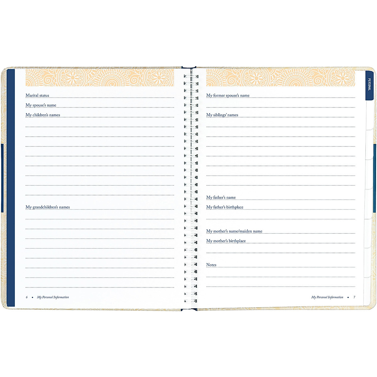 Peace of Mind Planner: Important Information about My Belongings, Business Affairs, and Wishes