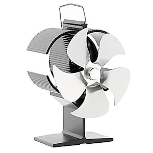 Practical Wood Log Stove Fan Quiet With 5 Heat Powered Fan Efficient Winter Warmer Circulating Warm Air Heat Powered Stove Fan For Wood Burning Stove