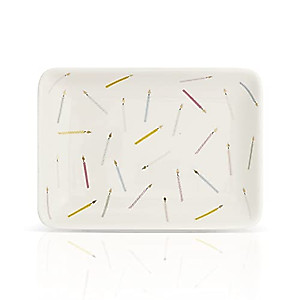 Happy 30th Birthday Gifts for Her - Ceramic Jewelry Dish with 30 Candles, One for Each Year - This Trinket Dish is sure to be a Treasured Gift for 30 Year Old Woman - 30th Birthday Gifts for Women