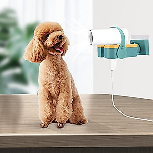 360° Rotatable Hair Dryer Holder Wall Mounted, ZOOS Hands Free Hair Dryer Stand, Universal Blow Hair Dryer Holder Wall Mount, Self Adhesive Hair Dryer Rack for Child Pregnant Woman Disabled