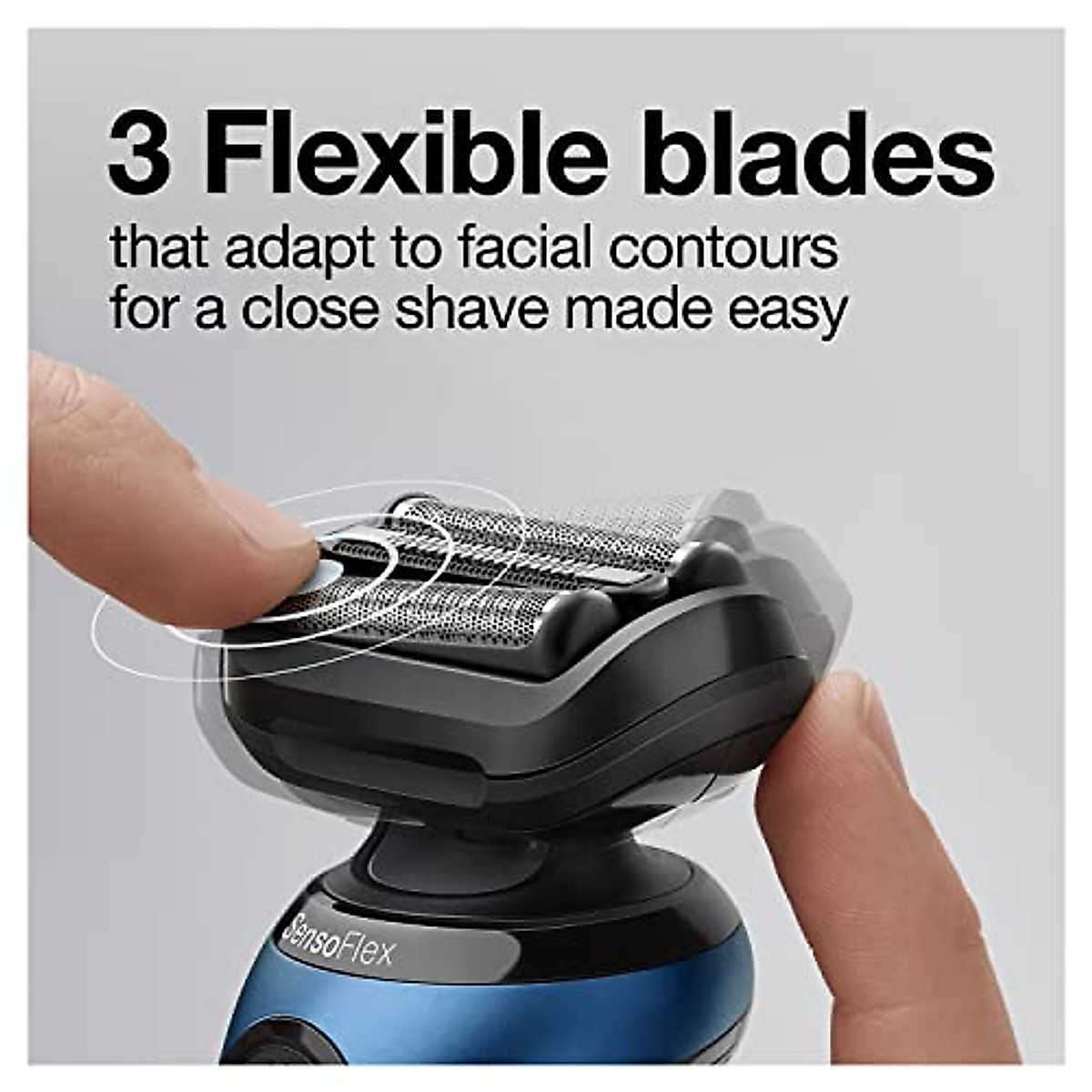 Braun Electric Razor for Men, Series 6 6020s SensoFlex Electric Foil Shaver with Precision Beard Trimmer, Rechargeable, Wet & Dry Foil Shaver with Travel Case