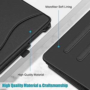 Fintie Case for Alcatel Joy Tab 2 (9032Z) / TCL Tab 8 (9038s) Tablet - [Hands Free] Multiple Angle Viewing Folio Stand Cover with Pocket (Black)